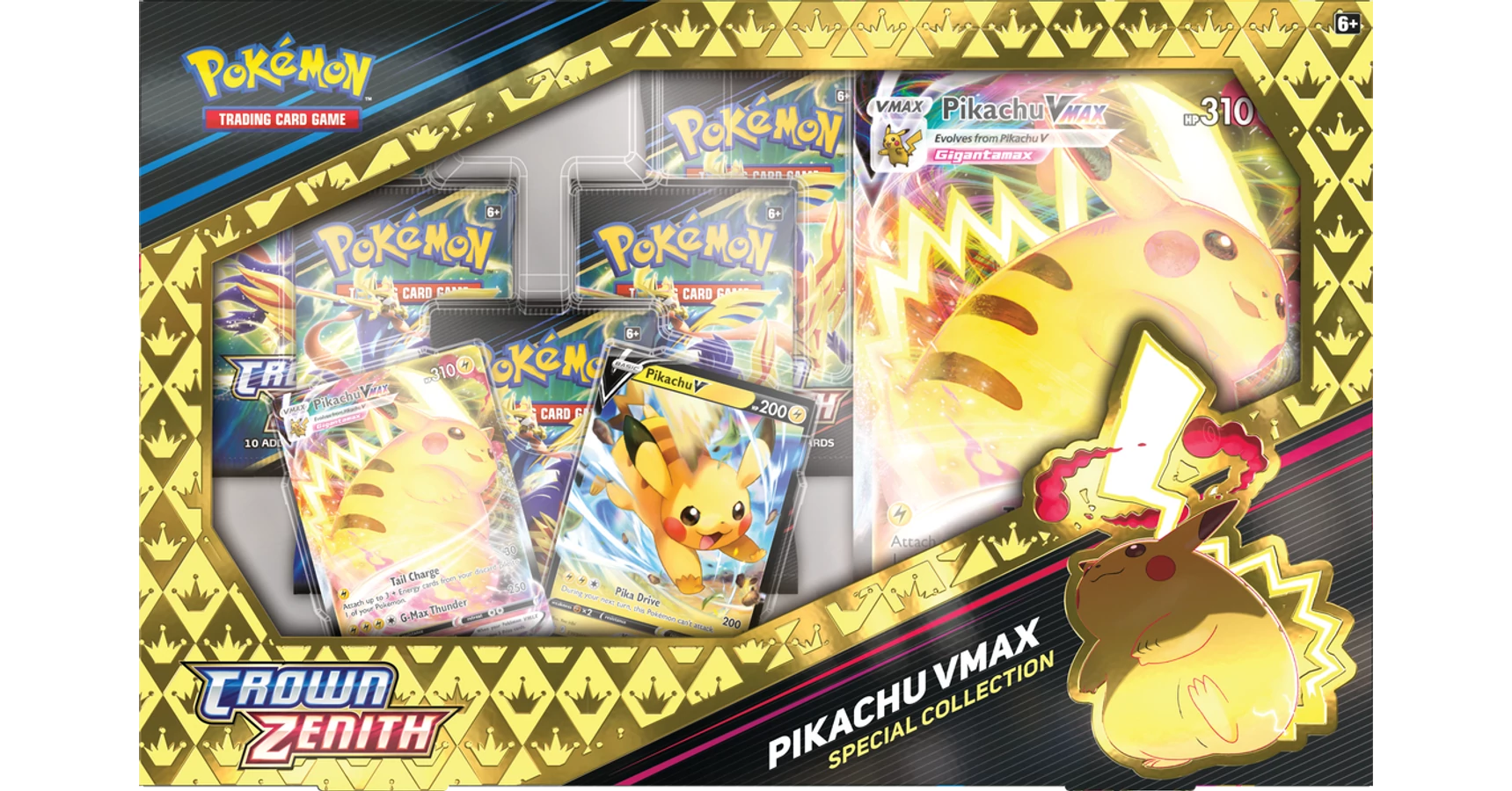 Pokémon TCG - Sword & Shield 12.5 Pikachu V-Max Box - Geekstore