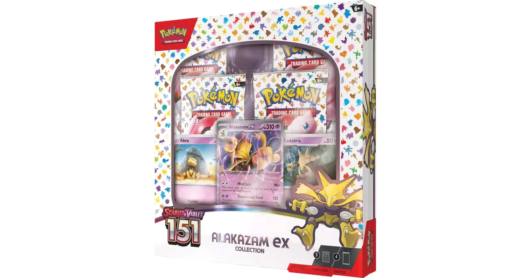 Pokémon TCG Scarlet & Violet 151 - Alakazam ex Box Collection *English ...