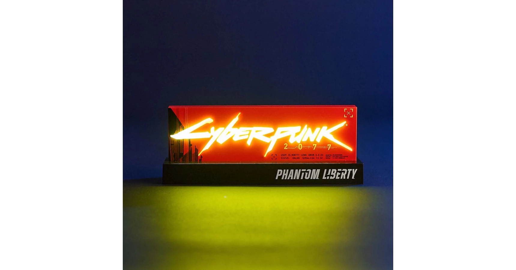 Cyberpunk 2077 LED Lámpa - Phantom Liberty Edition 22 cm - Geekstore