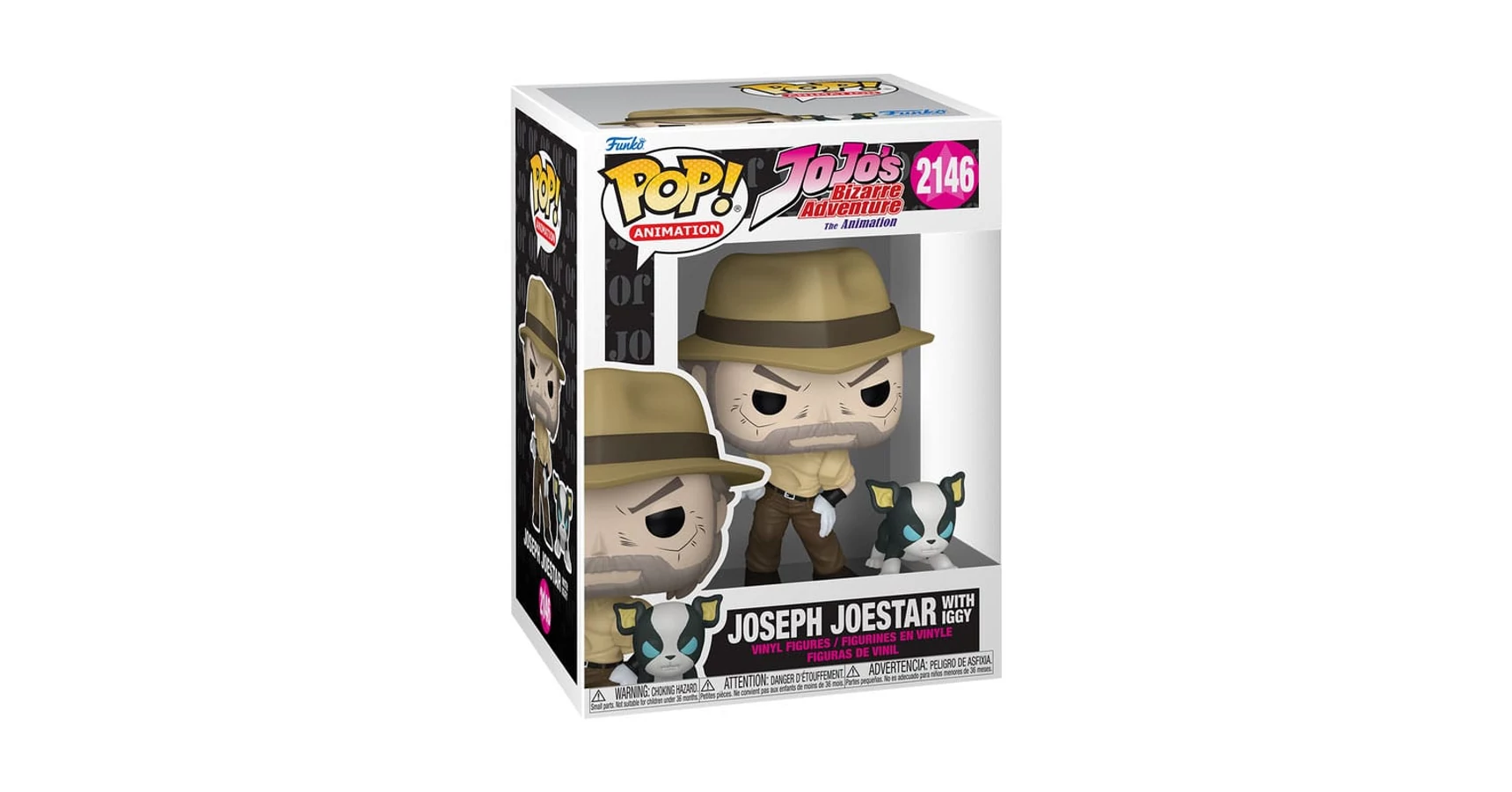 JoJo's Bizarre Adventure POP! Animation Figura - Joseph & Iggy 9 cm ...